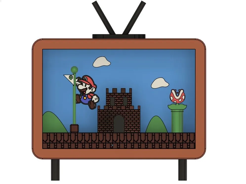 Super Mario Bros Level / Retro Television by BENJO3D MakerWorld ...