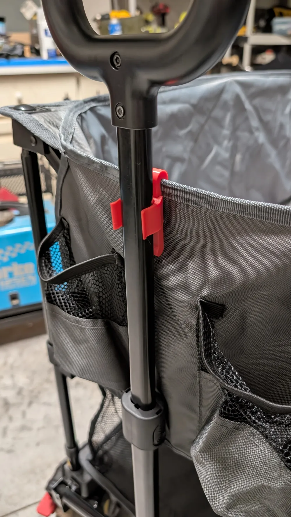 Utility wagon handle holder - Free 3D Print Model - MakerWorld