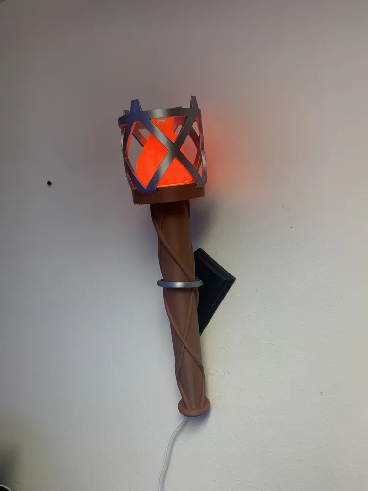 Medieval Torch - Free 3D Print Model - MakerWorld