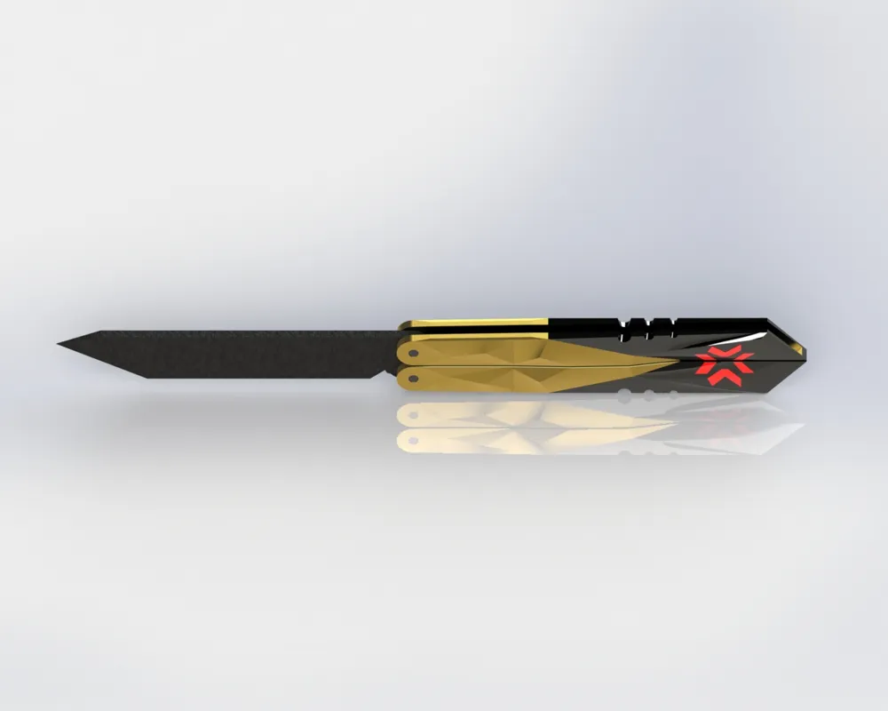 Valorant Butterfly Knife - print in place - Free 3D Print Model ...