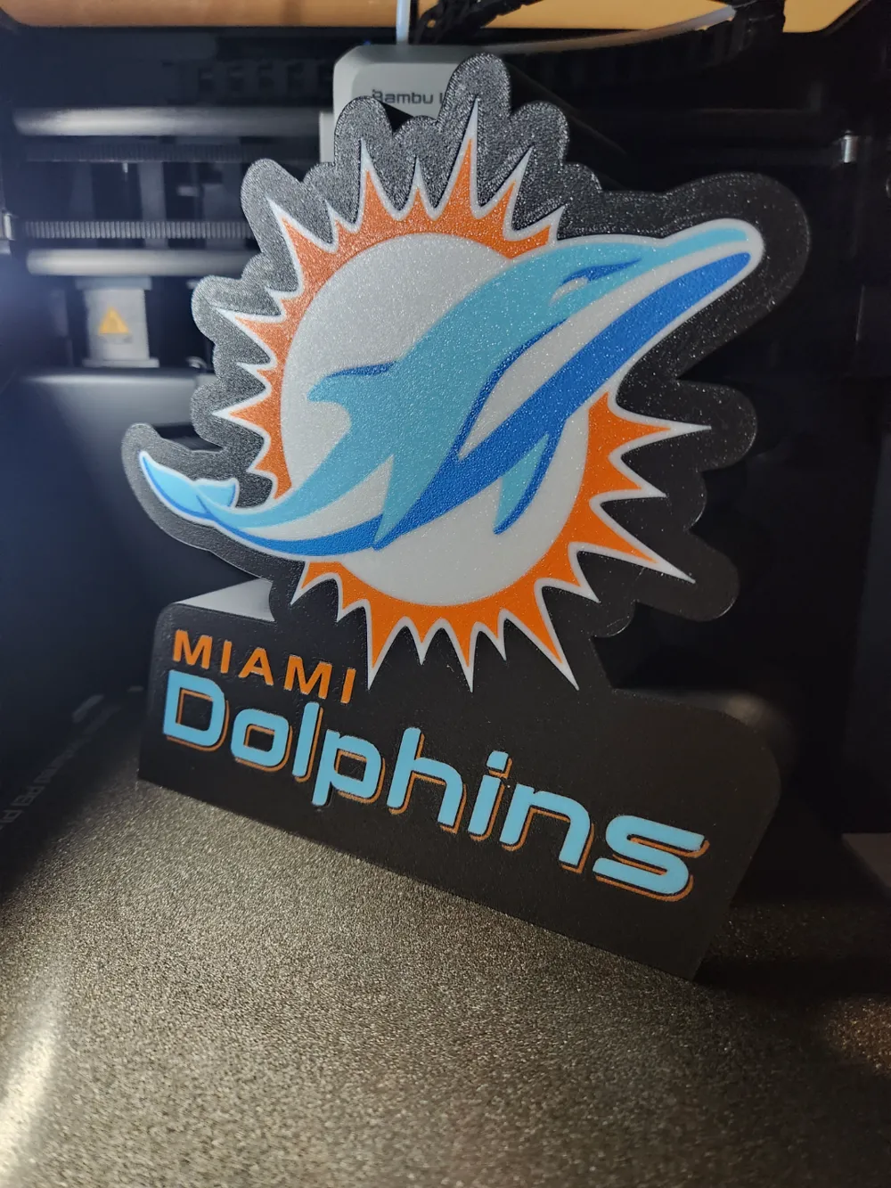 Miami Dolphins LED Lightbox by MFDesigns3D - MakerWorld
