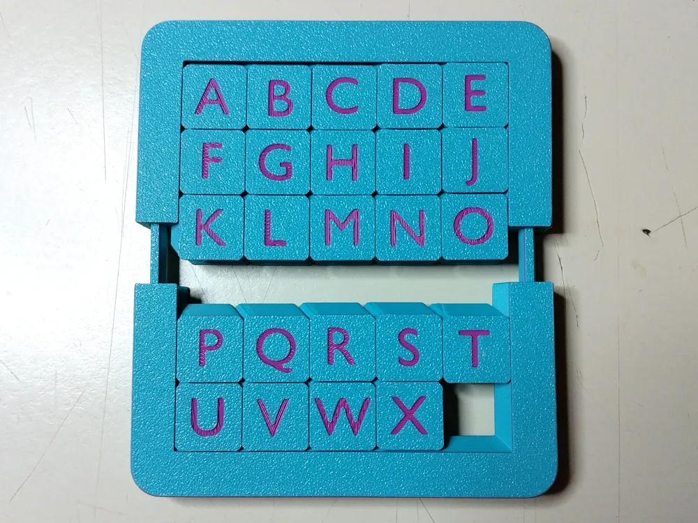 Double sided 5x5 sliding block puzzle by 3D_Grandpa - MakerWorld