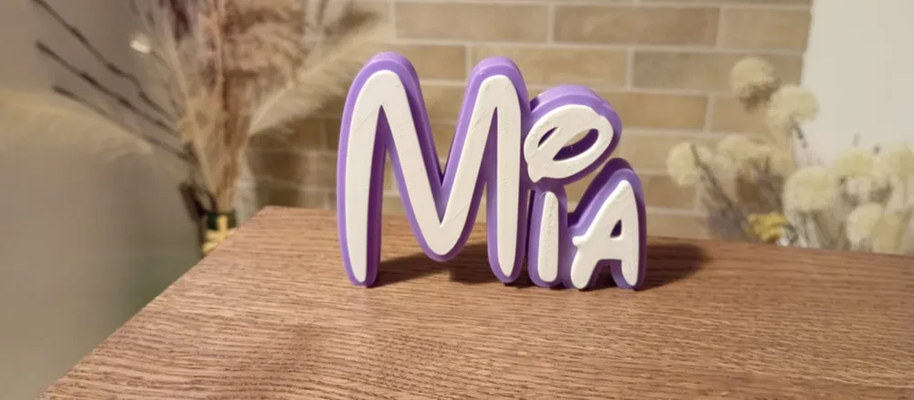 Mia Disney Name Letter shelf decorative room art by Fabbiotto ...