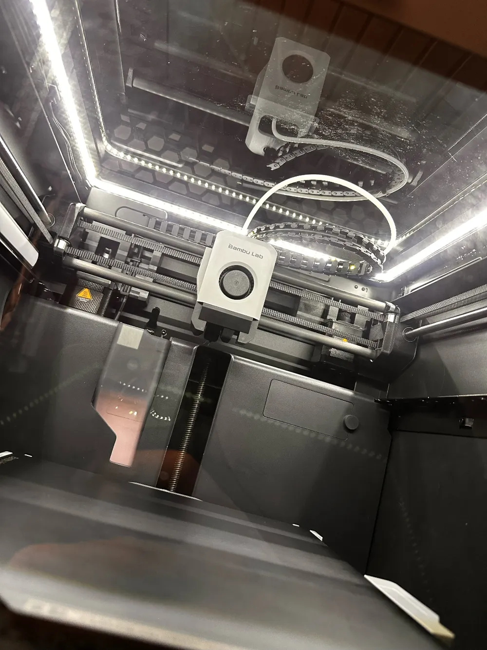 X3D-v3 Riser Bambu Lab P1S P1P X1 with LED Lighting AMS stand Glass ...