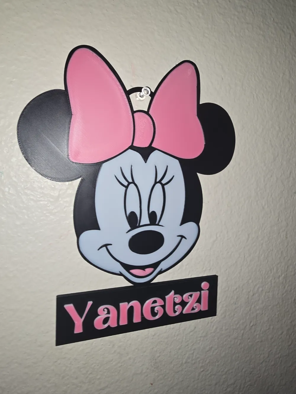 Customize Minnie mouse name plate Remixed by monchis - MakerWorld