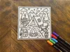 Camping Coloring Page - Free 3D Print Model - MakerWorld