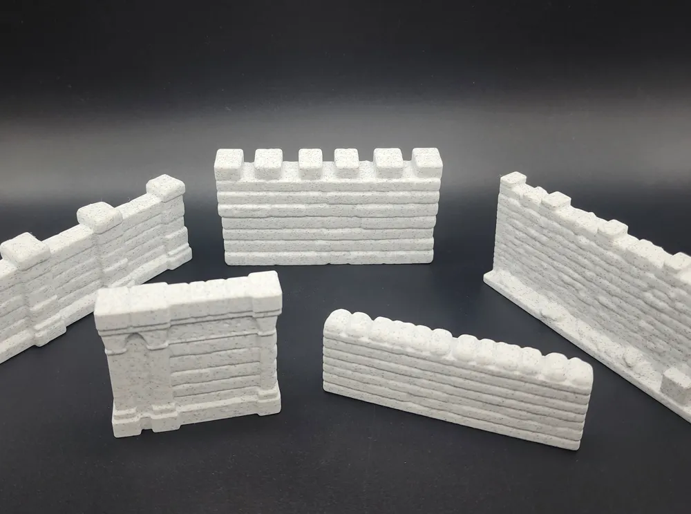 5 Stone Wall Miniatures by Triple G Workshop MakerWorld: Download Free ...