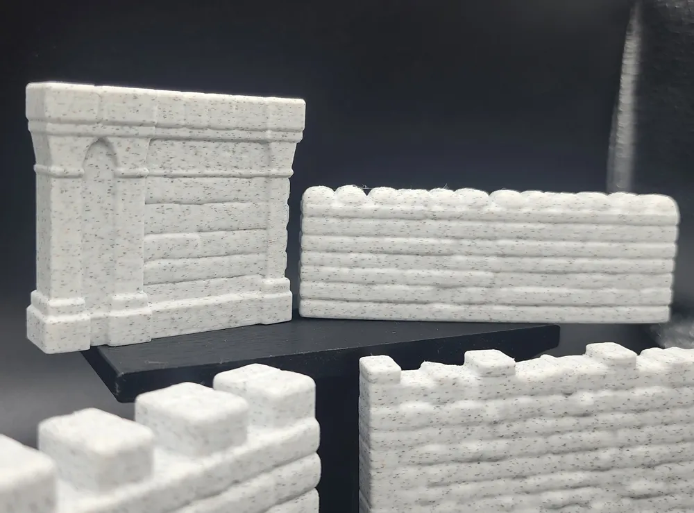 5 Stone Wall Miniatures by Triple G Workshop - MakerWorld