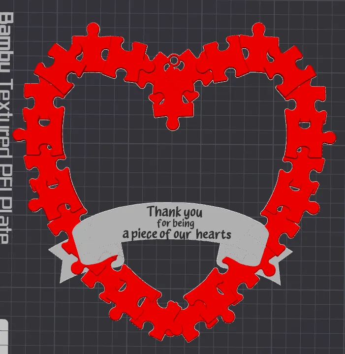 Thank You Puzzle Piece Wreath by 3DPrintingLabs13 - MakerWorld