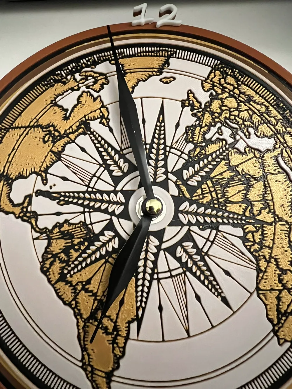 Hueforge Antique map clock by salvi-fibra - MakerWorld