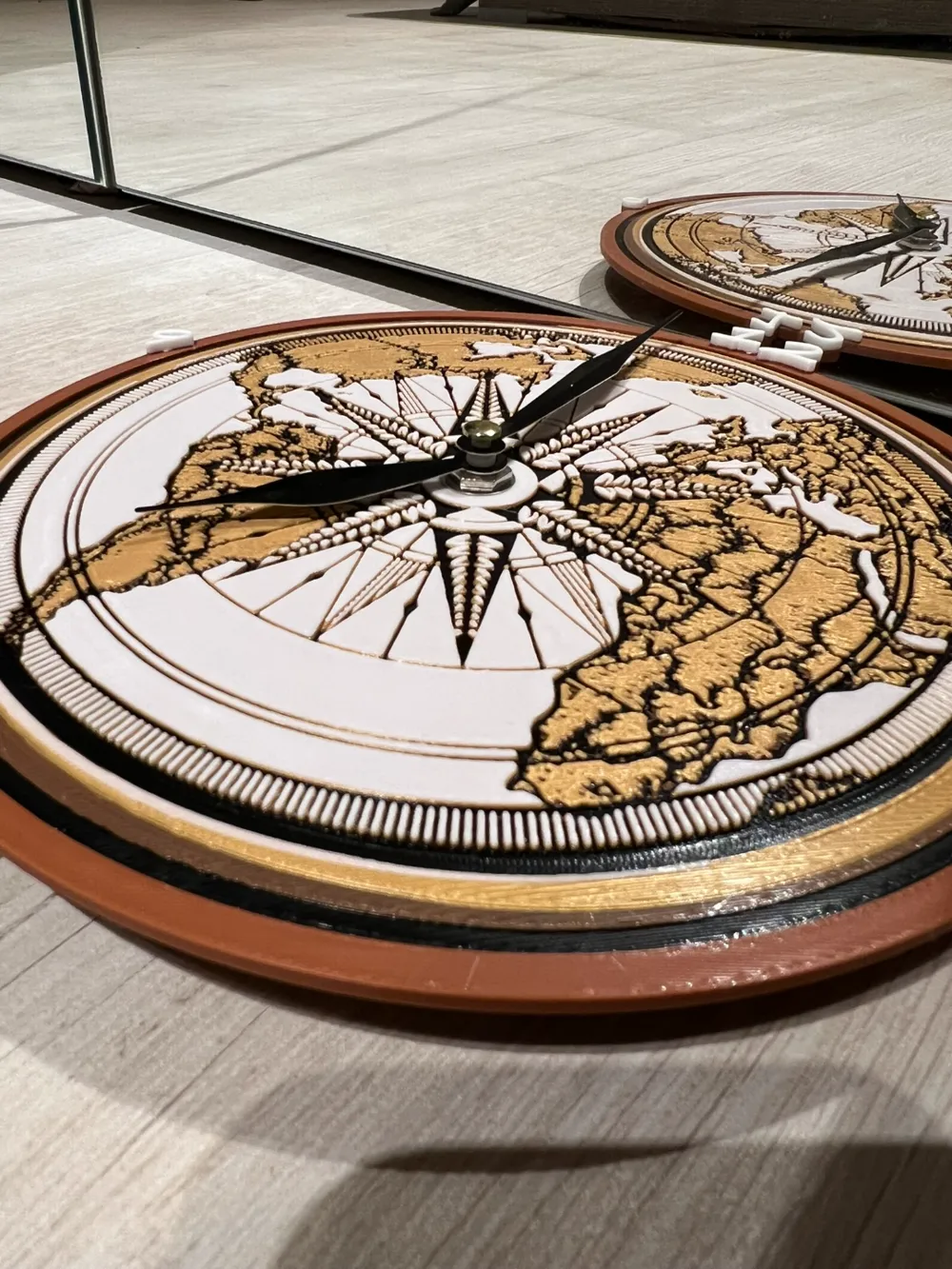 Hueforge Antique map clock by salvi-fibra - MakerWorld