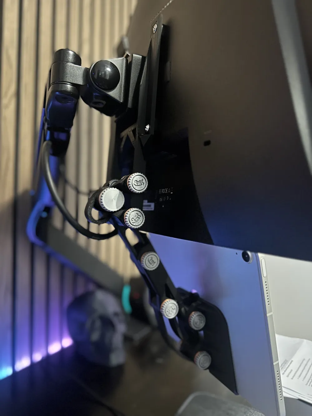 VESA iPad/Tablet Under Monitor Mount - Free 3D Print Model - MakerWorld