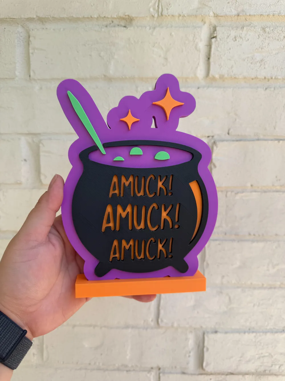 Hocus Pocus Stand Up Sign - Free 3D Print Model - MakerWorld
