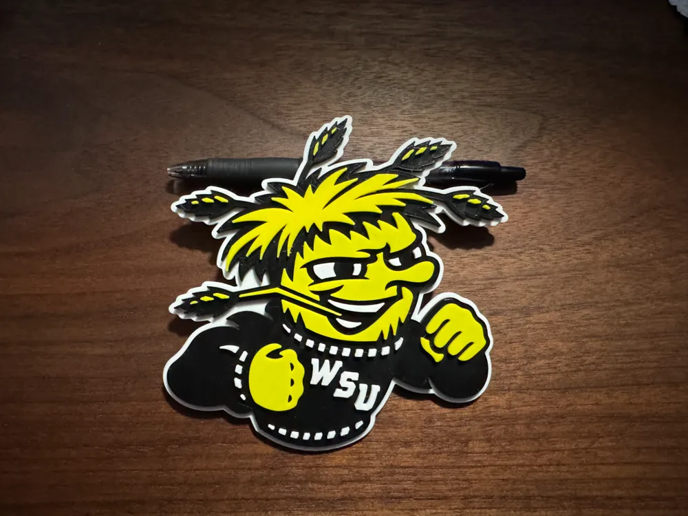 Wichita State Mascot - WuShock - Free 3D Print Model - MakerWorld