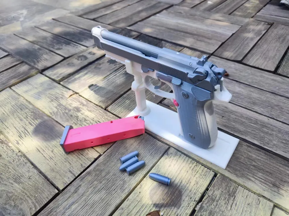 Beretta M9A3 Ejecting Shell Toy by 彩虹 in MakerWorld: Download Free 3D Models