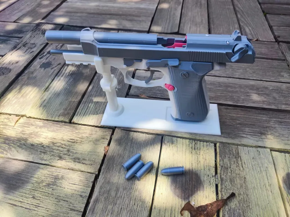 Beretta M9A3 Ejecting Shell Toy by 彩虹 in MakerWorld: Download Free 3D Models