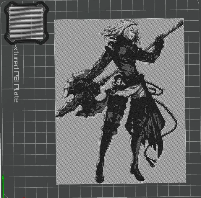 Nier Replicant MC hueforge – Kostenloses 3D-Druckmodell – MakerWorld