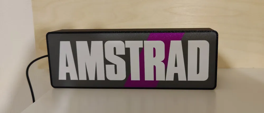 Amstrad Logo Lightbox by KF Designs - MakerWorld