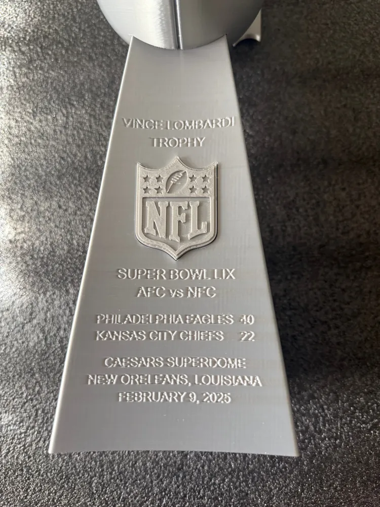 Customizable Vince Lombardi Trophy - Free 3D Print Model - MakerWorld