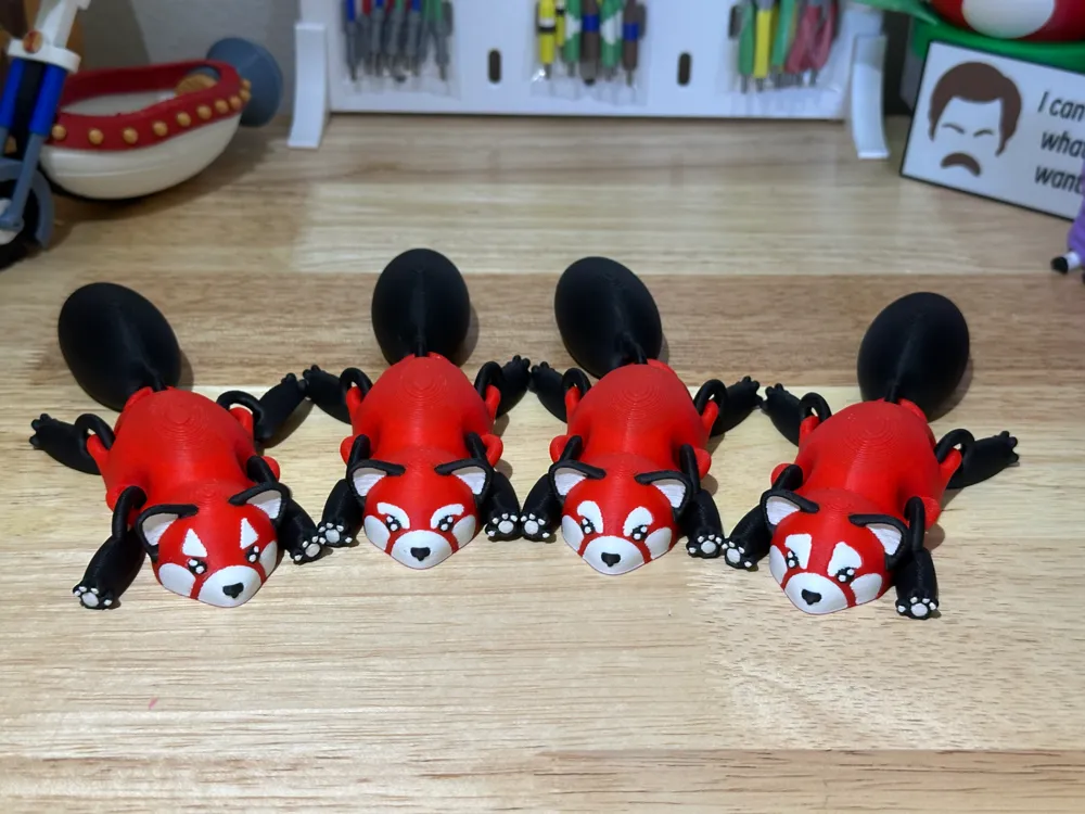 Articulated Red Panda Flexi - Free 3D Print Model - MakerWorld