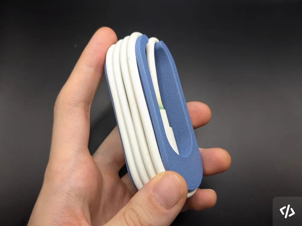Cable Caddy-Pixel UsbC/UsbC Travel Cable Organizer - Free 3D Print ...