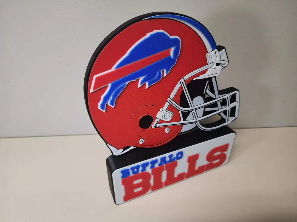 Buffalo Bills Wall or Desk Display - Free 3D Print Model - MakerWorld
