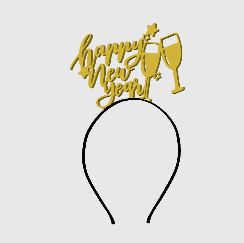 Headband Happy New Year 2024 by SamActivity - MakerWorld