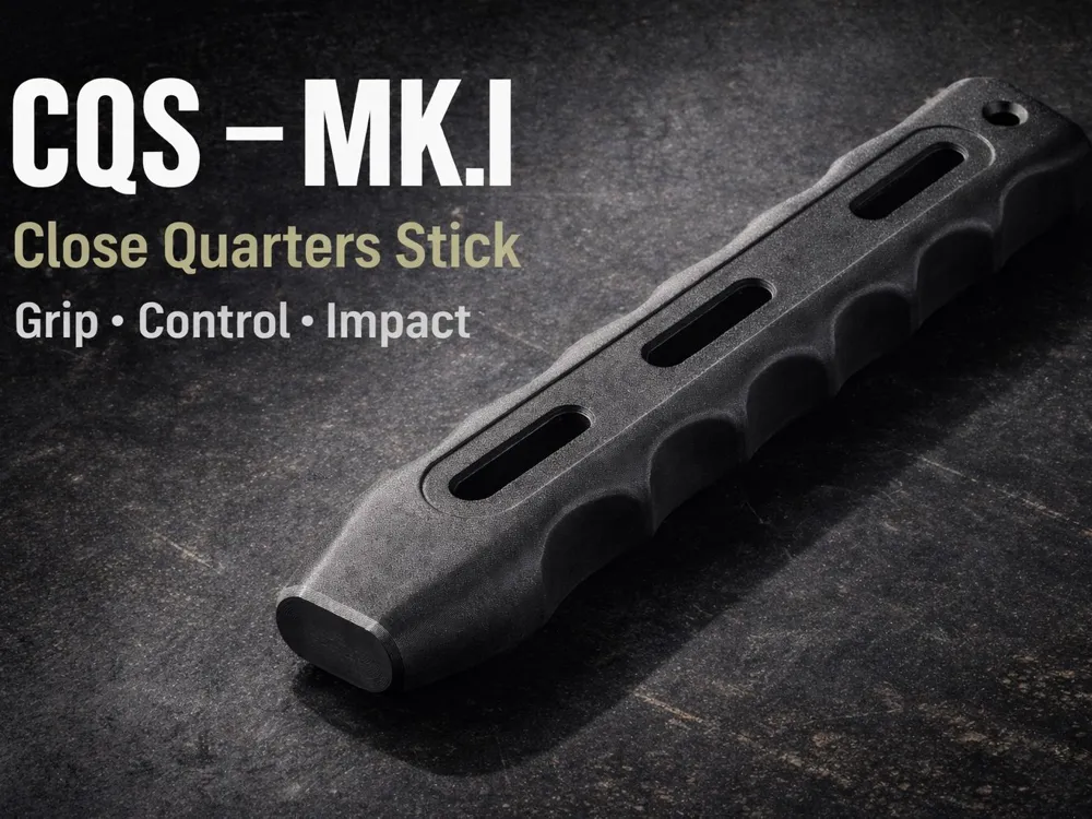 Close Quarters Stick (CQS) – Tactical Impact Tool - Free 3D Print Model ...