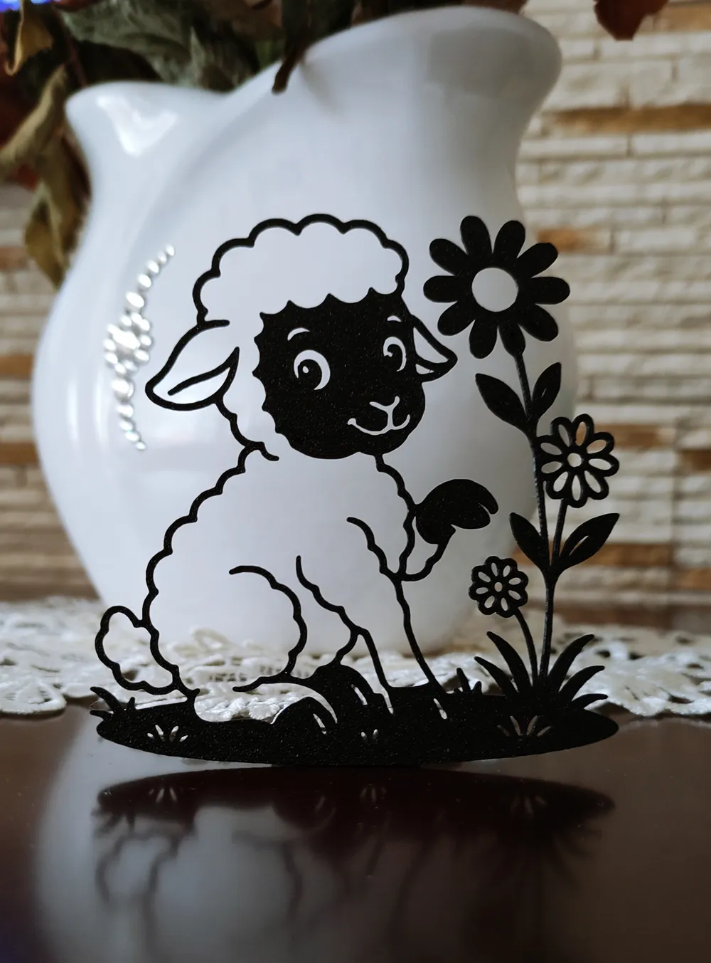 Easter Decoration with Lamb and Flowers – Spring by vg1MakerWorld ...