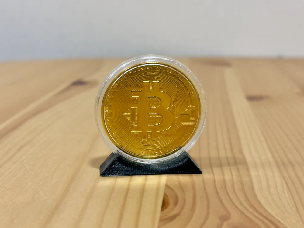 BTC or other coin display/holder by Sziszi - MakerWorld