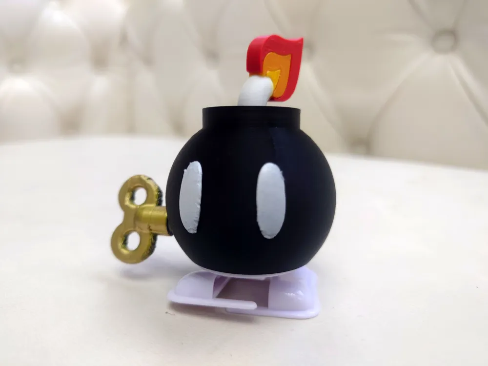 Wind-Up Bomb-omb by Wonderlabs MakerWorld: Download Free 3D Models