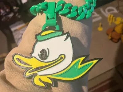Oregon Ducks Cuban Links Chain - Free 3D Print Model - MakerWorld