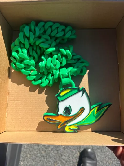Oregon Ducks Cuban Links Chain - Free 3D Print Model - MakerWorld