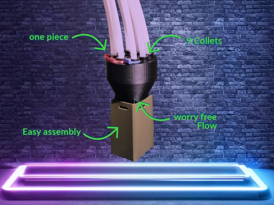 Anycubic 8 Color Filament Hub by Benini MakerWorld: Download Free 3D Models