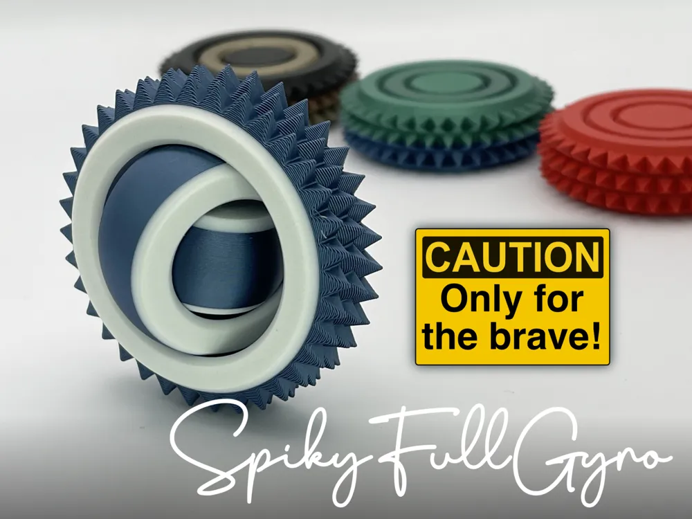 Spiky Full Gyro Fidget Spinner by MalcTheOracle - MakerWorld