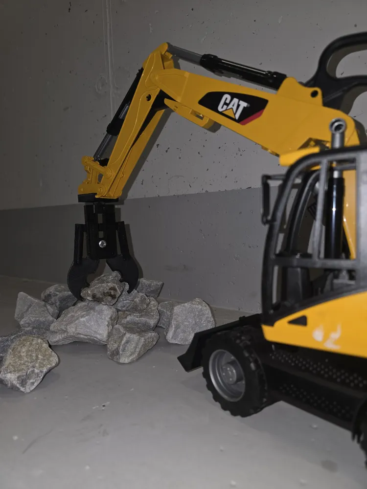 Concrete Shear for Cat Bruder Excavator - Free 3D Print Model - MakerWorld