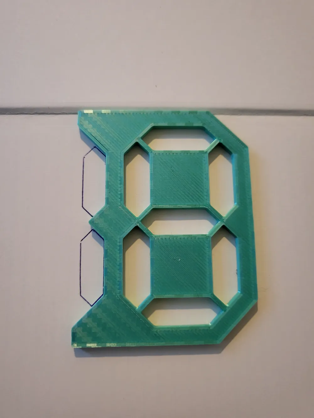 Digital numbers drawing template/stencil - Free 3D Print Model - MakerWorld