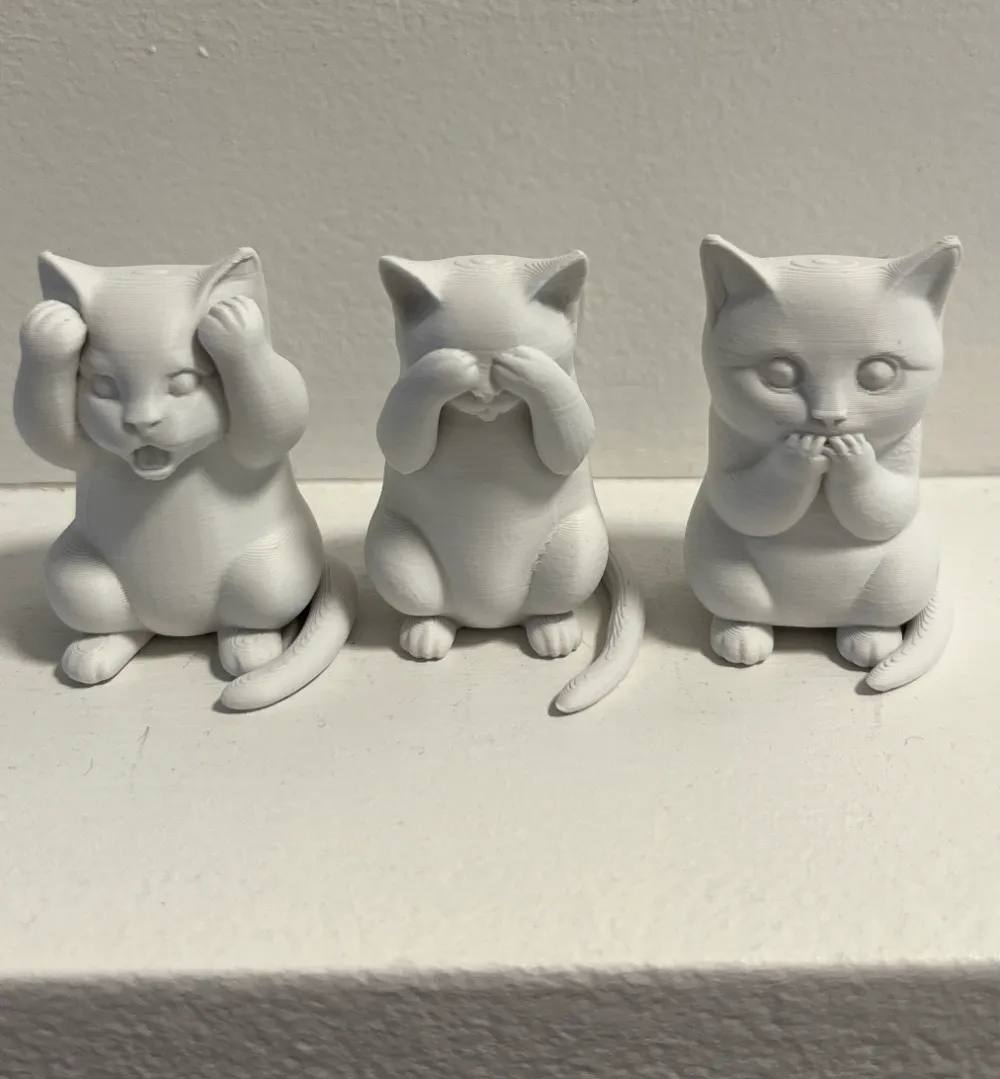 The Three Wise Cats by Fernando MakerWorld: Download Free 3D Models