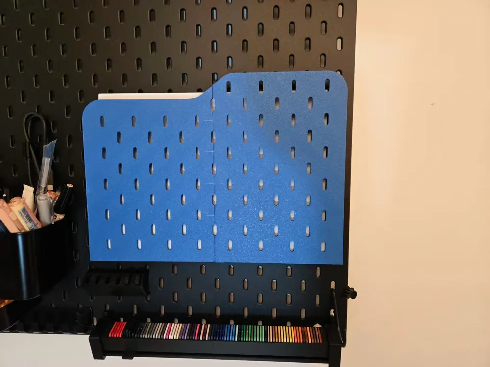 A4 Paper File Folder - Skadis Pegboard - Expandable - Free 3D Print ...