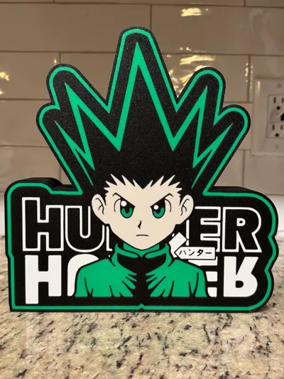 Gon Freecss - Hunter X Hunter Light Box by BerryBLK - MakerWorld
