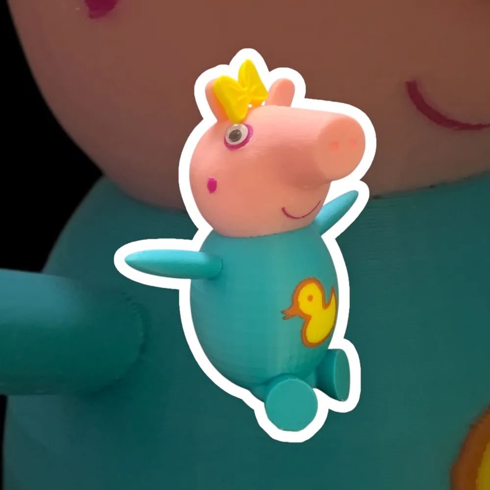Peppa Pig - Baby Evie by Cpt_StonkerMakerWorld: Download Free 3D Models