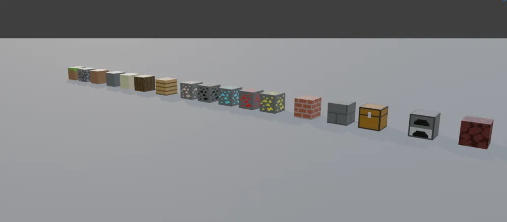 Minecraft simplified blocks - Free 3D Print Model - MakerWorld