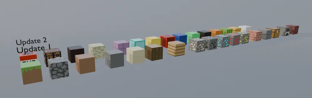 Minecraft simplified blocks - Free 3D Print Model - MakerWorld