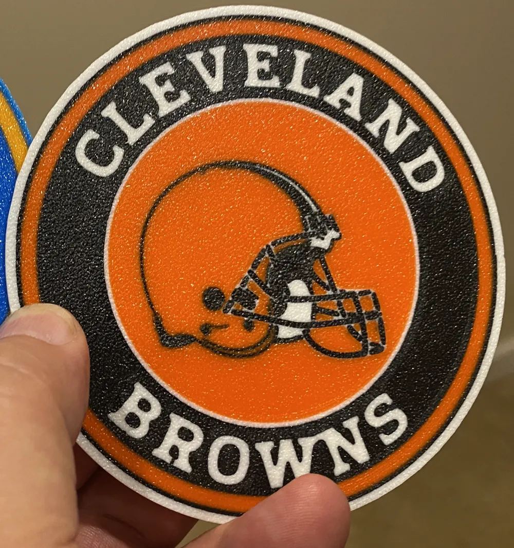 Cleveland Browns Coaster Set of 4 by CYBR3D - MakerWorld