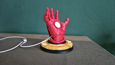Iron Man Hand Apple Watch charging - Free 3D Print Model - MakerWorld