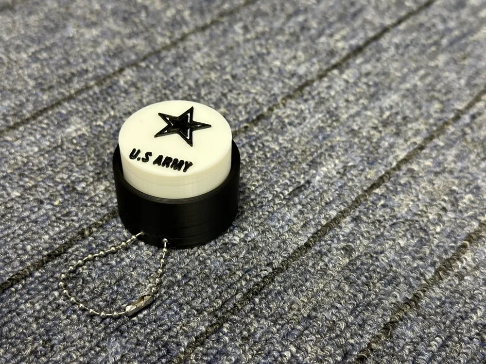 US Army Fidget Clicker + Keychain by NES 3D MakerWorld: Download Free ...