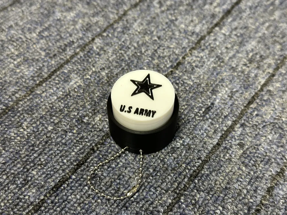 US Army Fidget Clicker + Keychain by NES 3D MakerWorld: Download Free ...