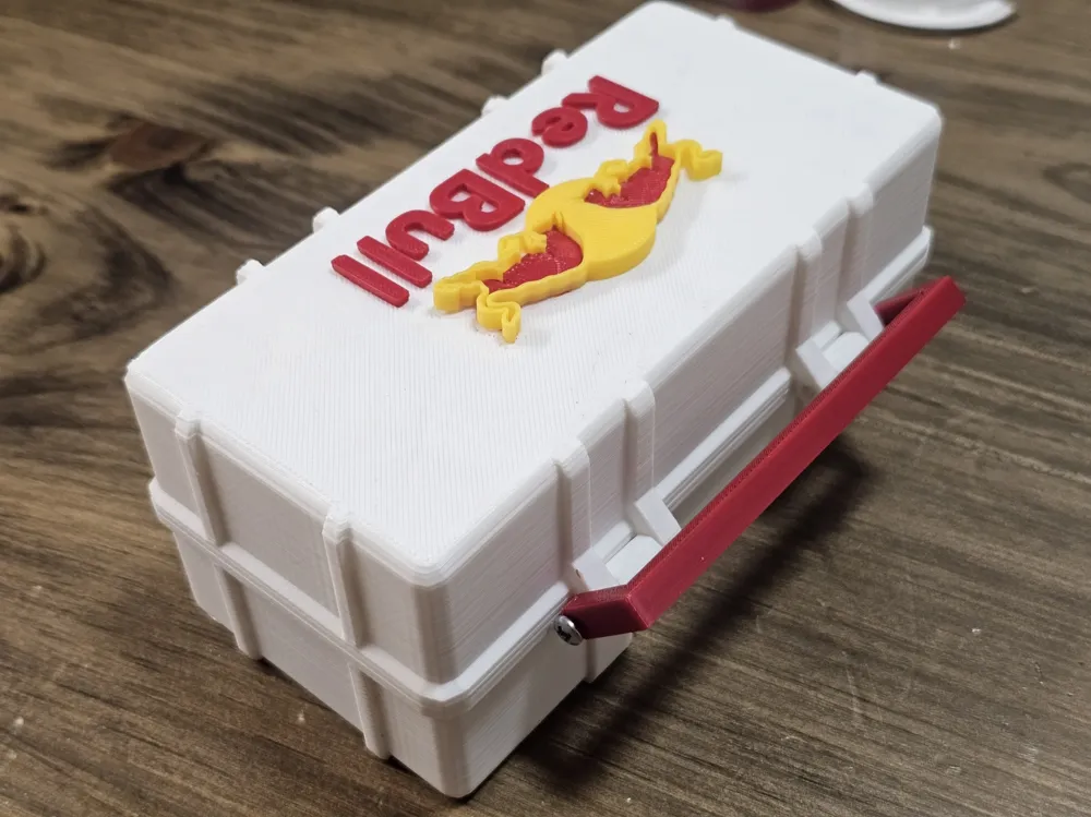 12oz Red Bull Can Case by Dewey's MakerWorld: Download Free 3D Models