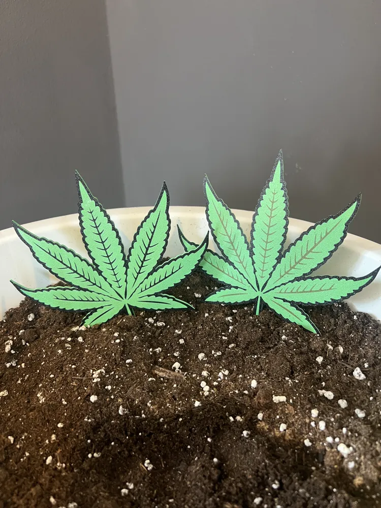 Weed / Hemp Garden Marker - Free 3D Print Model - MakerWorld