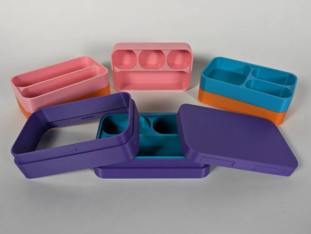 Expandable Bento Style Box w/ Stackable Inserts by riverbed MakerWorld ...